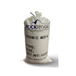 Sphere Shaped Ceramic Tumbling Media, High-cut, 4mm, RockRidge, 50 lb bag